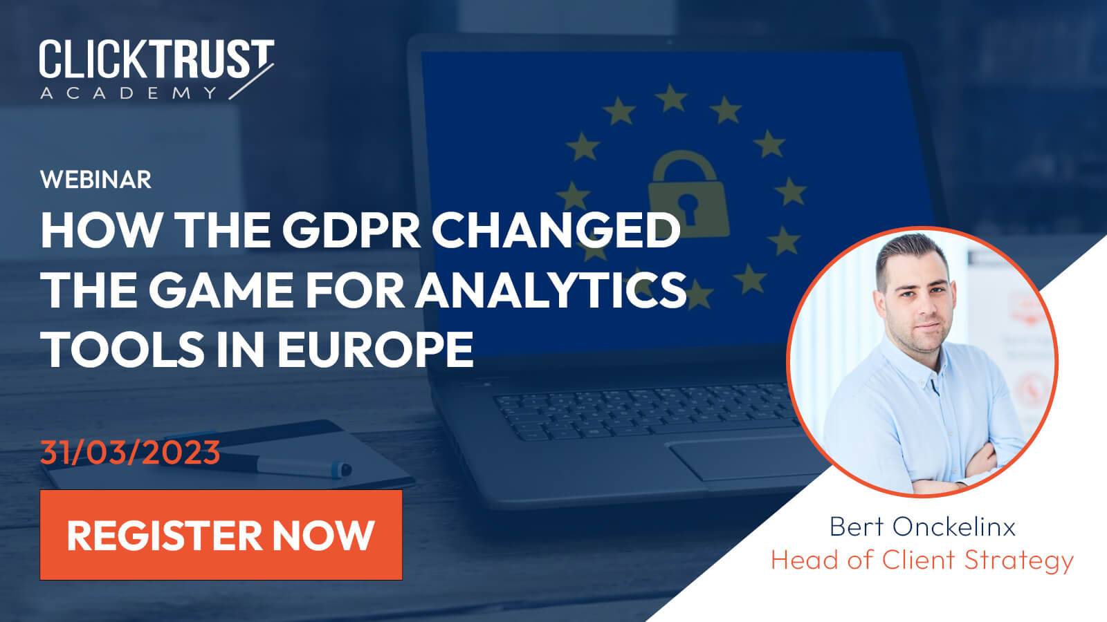 Webinar: How the GDPR changed the game for Analytics tools in Europe